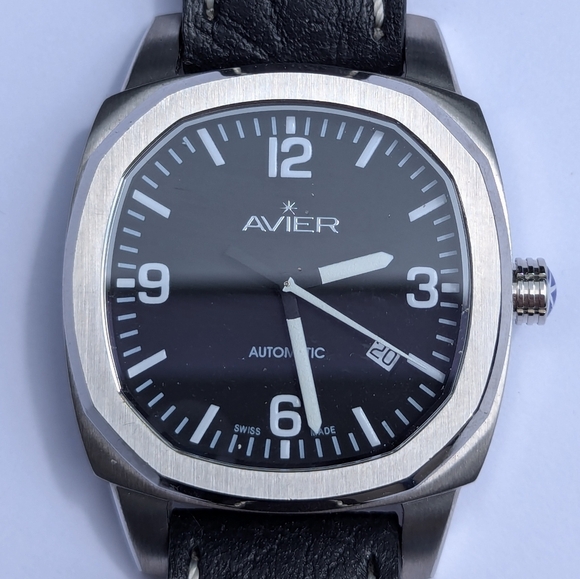Avier | Accessories | Avier Gran Torino Mens Black Leather Automatic ...
